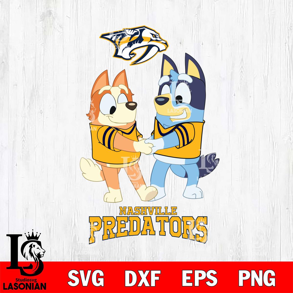 Nashville Predators Bluey Chilli Dance – lasoniansvg