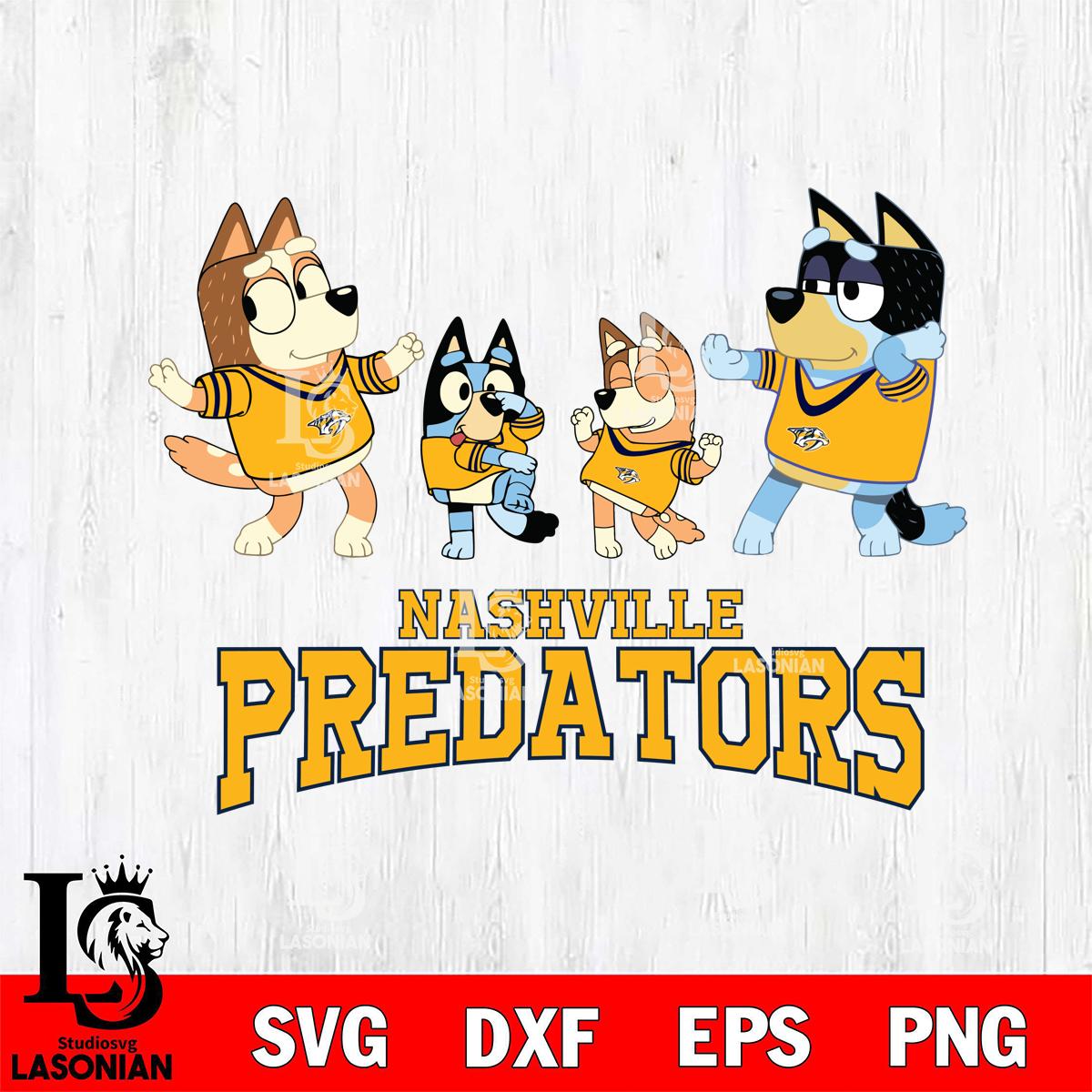 Nashville Predators Bluey Dance Squats – lasoniansvg