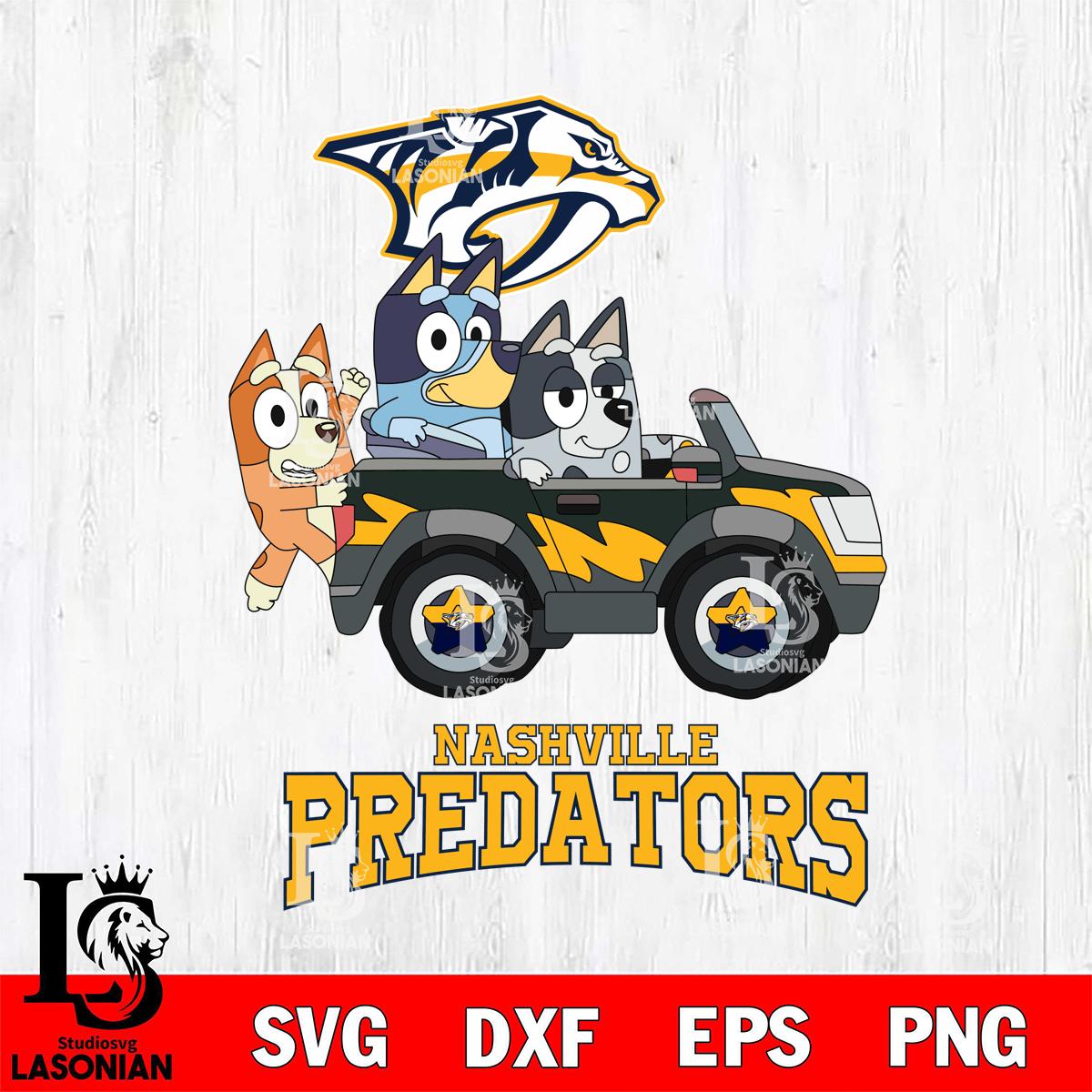 Nashville Predators Bluey friends – lasoniansvg