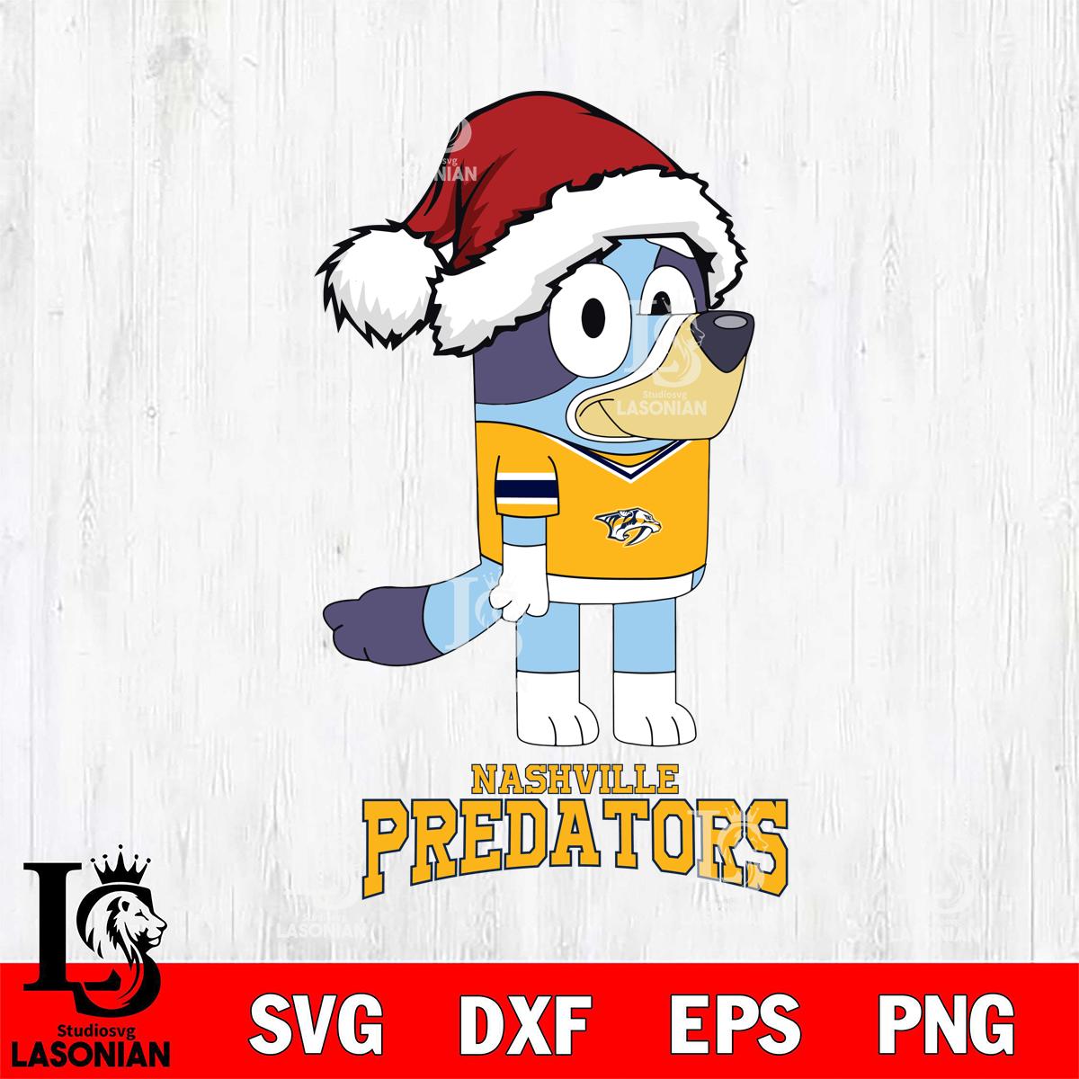 Nashville Predators Christmas Bluey Hat – lasoniansvg
