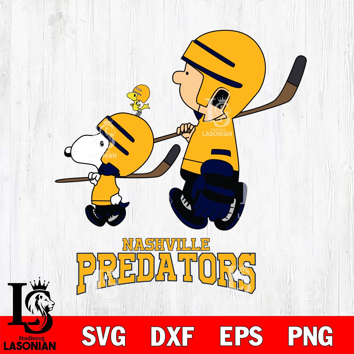 Nashville Predators Peanuts Hockey – lasoniansvg