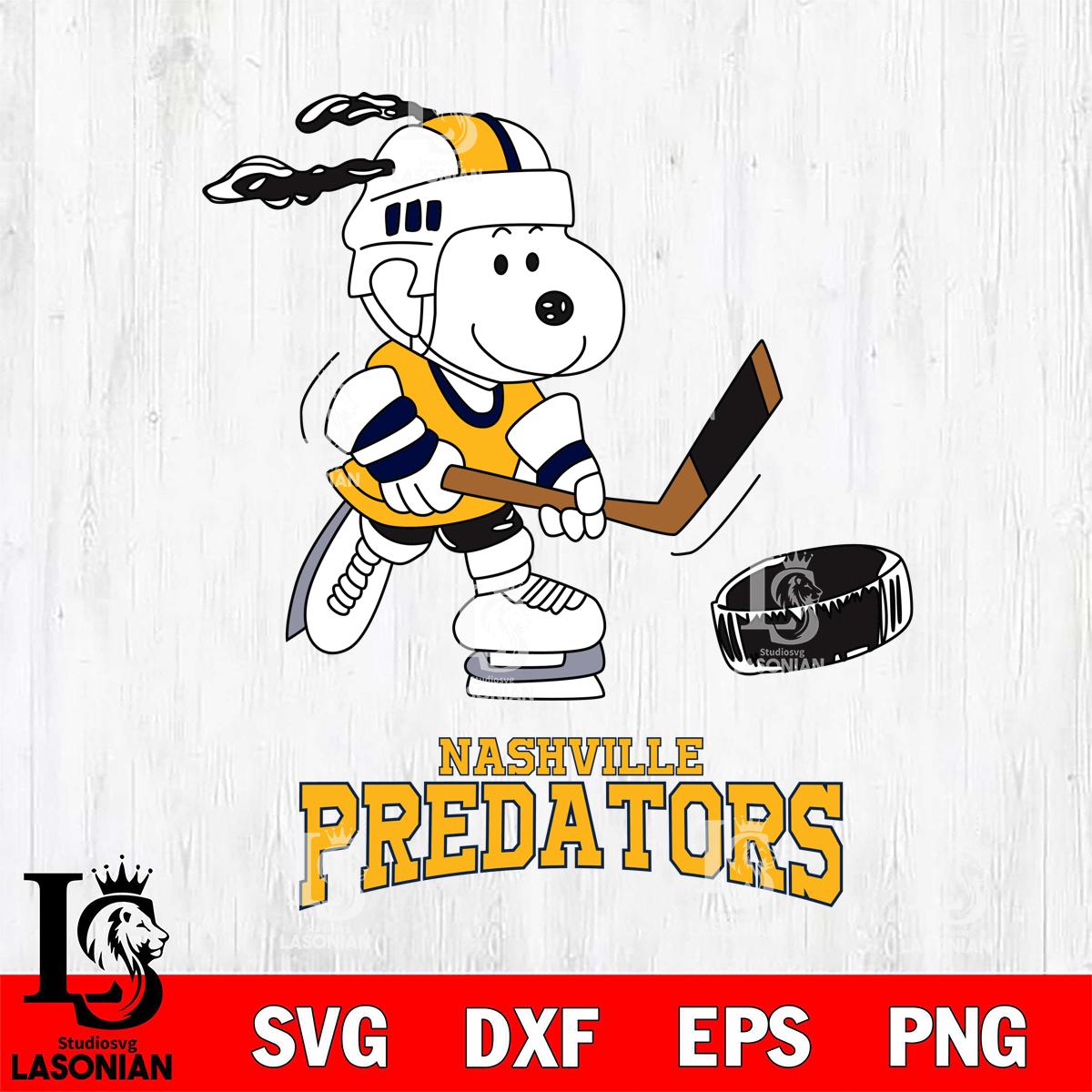 Nashville Predators Snoopy Hockey – lasoniansvg