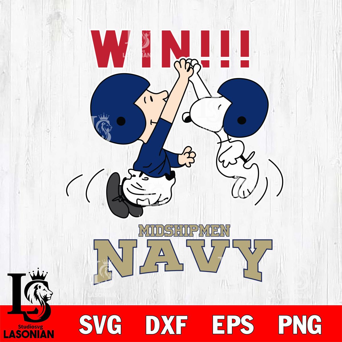 Navy Midshipmen Charlie Brown and Snoopy Win – lasoniansvg