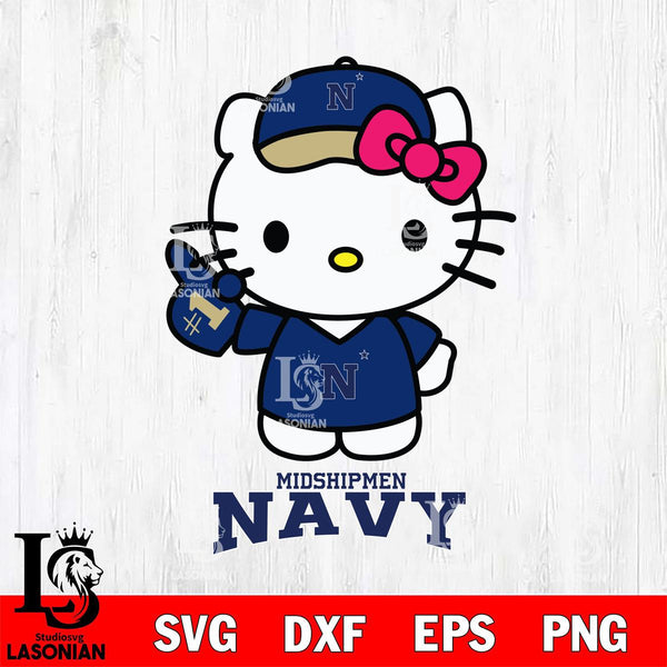 Navy Midshipmen Hello Kitty Best Fan – lasoniansvg