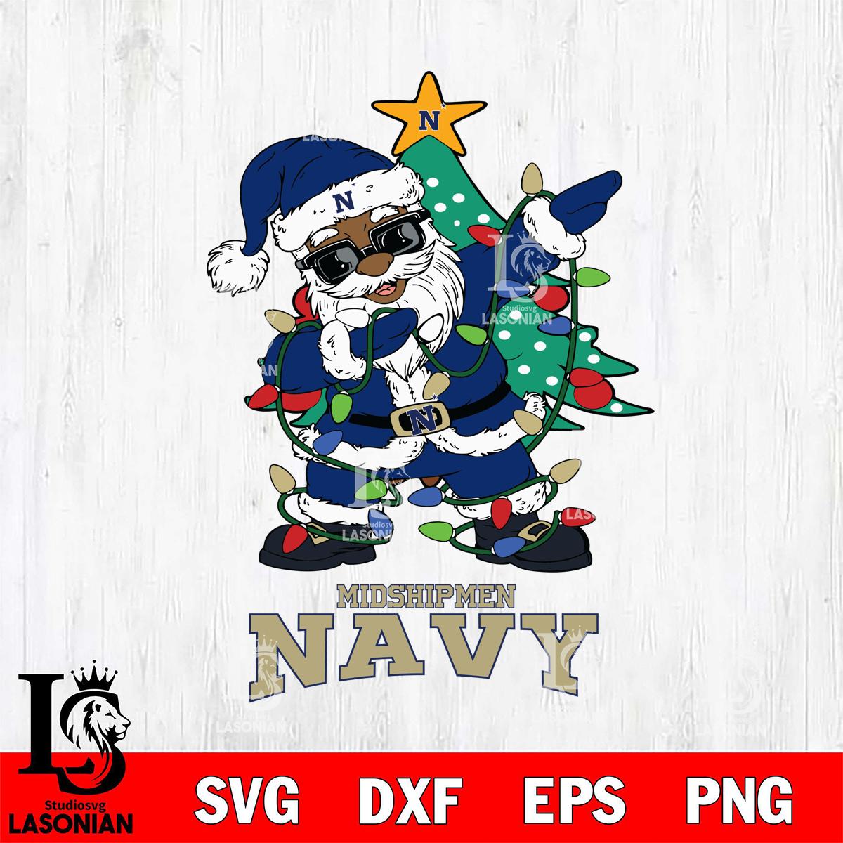 Navy Midshipmen Santa Claus Ugly Christmas – lasoniansvg