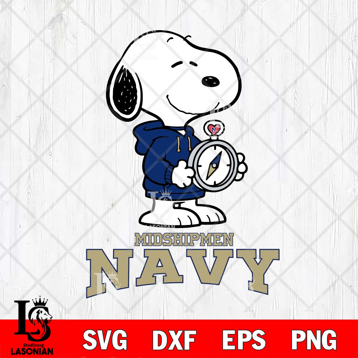 Navy Midshipmen Snoopy Holding Compass File cut , Criucut , Silhouette ...