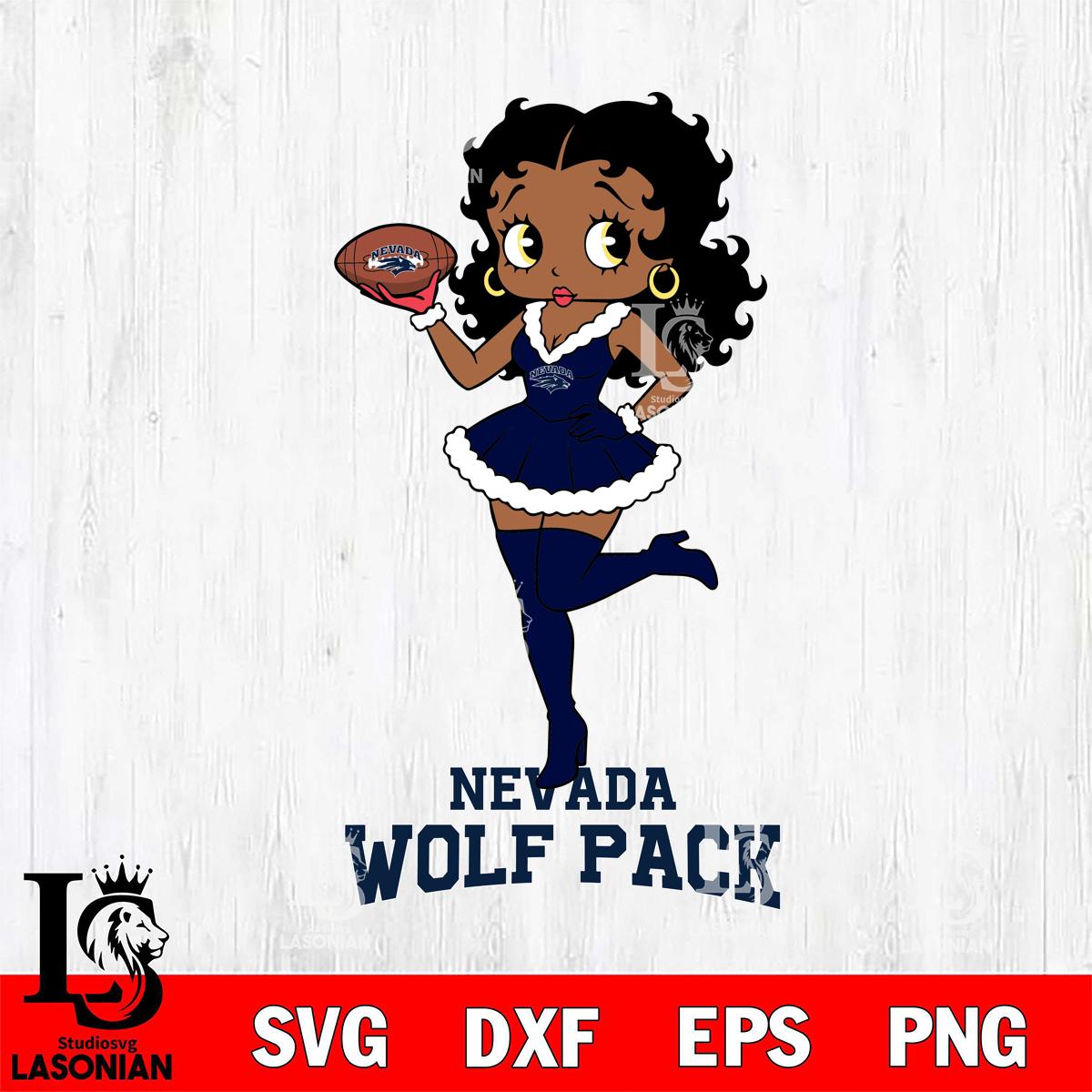 Nevada Wolf Pack Betty Boop Christmas Rugby – lasoniansvg
