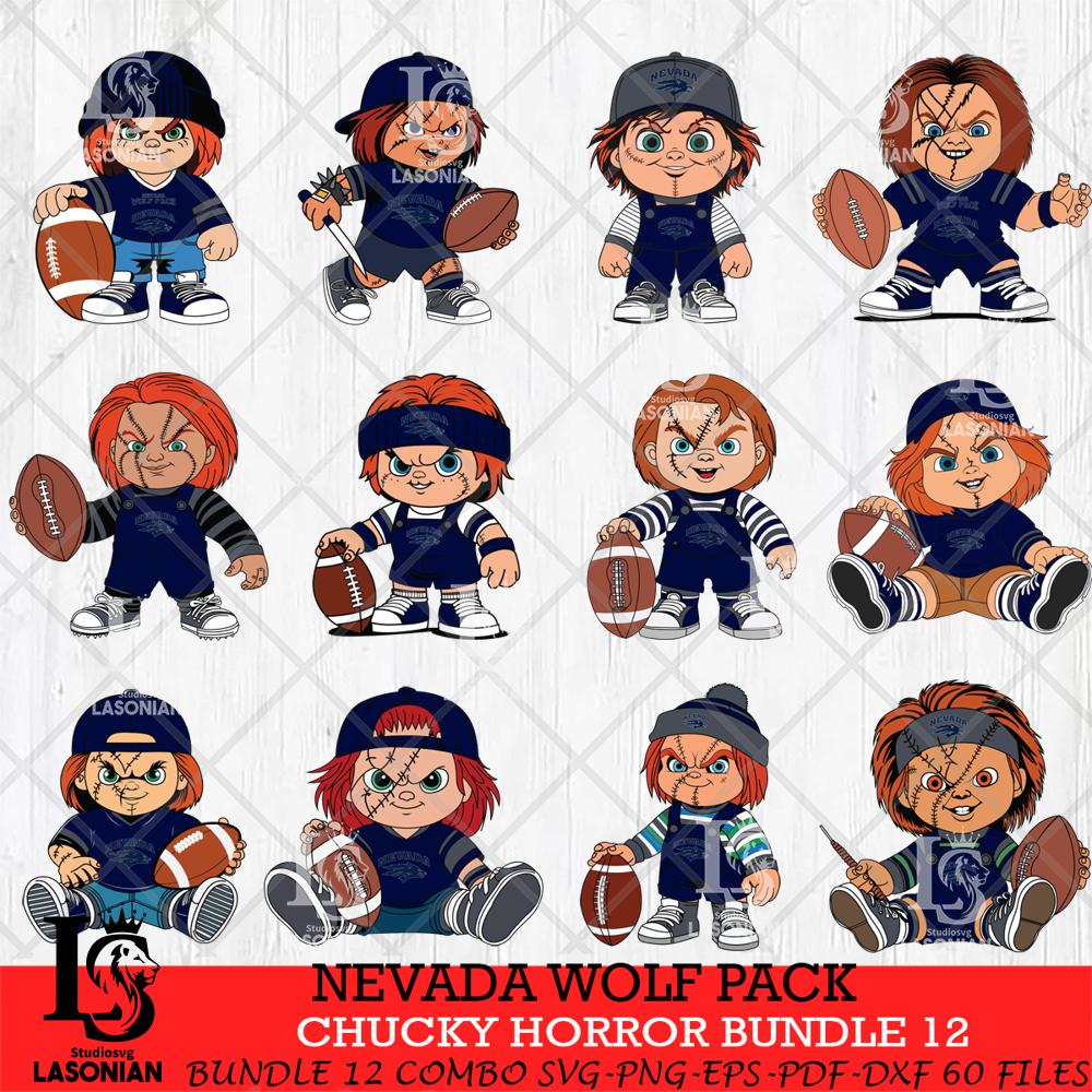 Nevada Wolf Pack Chucky Horror Bundle 12 SVG – lasoniansvg