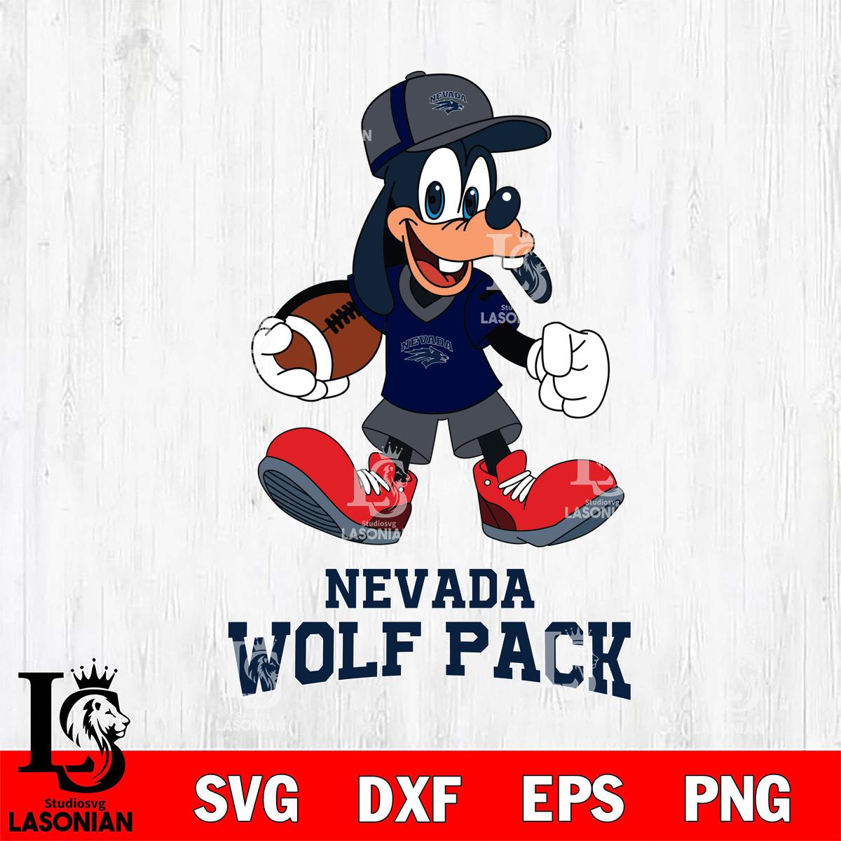 Nevada Wolf Pack Goofy Football Player – lasoniansvg