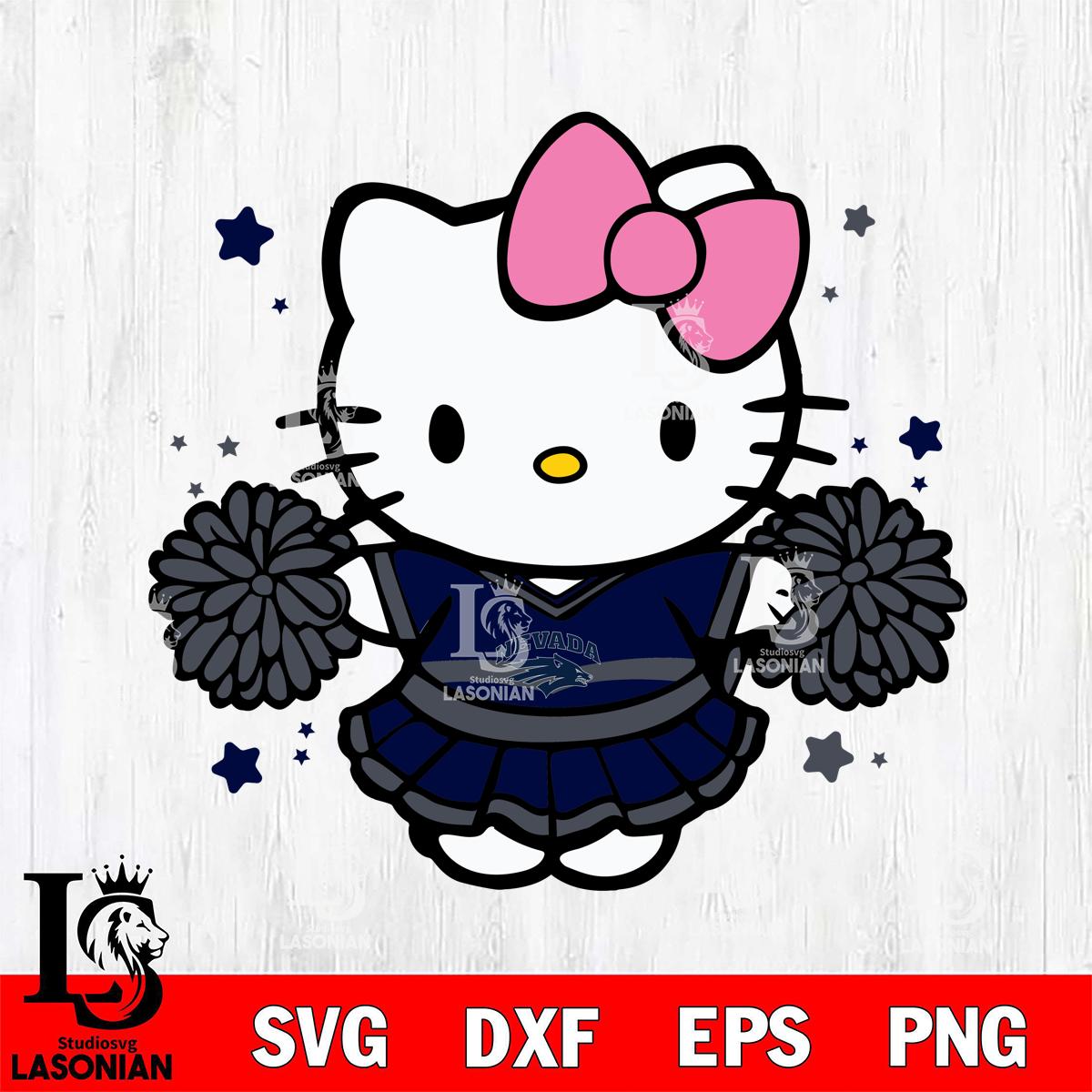 Nevada Wolf Pack Hello Kitty Cheerleader 10 – lasoniansvg