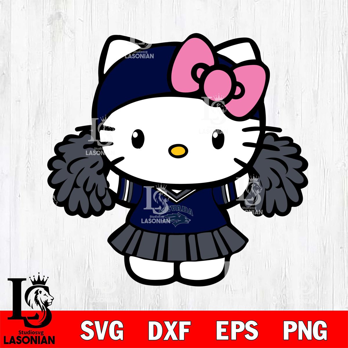 Nevada Wolf Pack Hello Kitty Cheerleader 5 – lasoniansvg