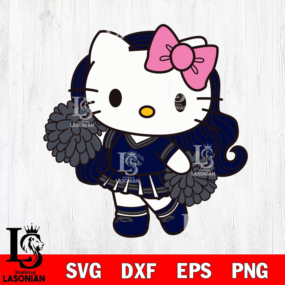 Nevada Wolf Pack Hello Kitty Cheerleader 7 – lasoniansvg