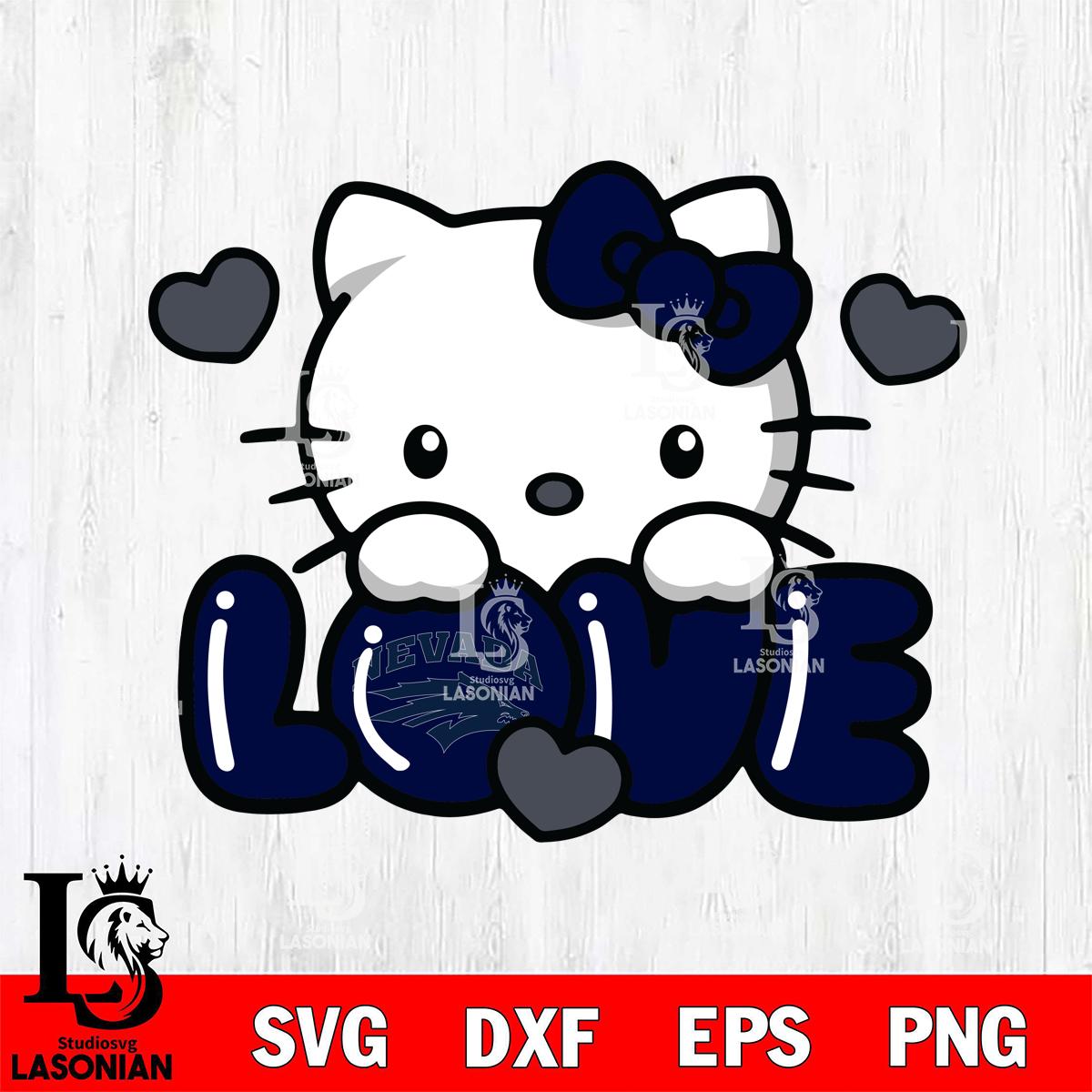 Nevada Wolf Pack Hello Kitty Love – lasoniansvg