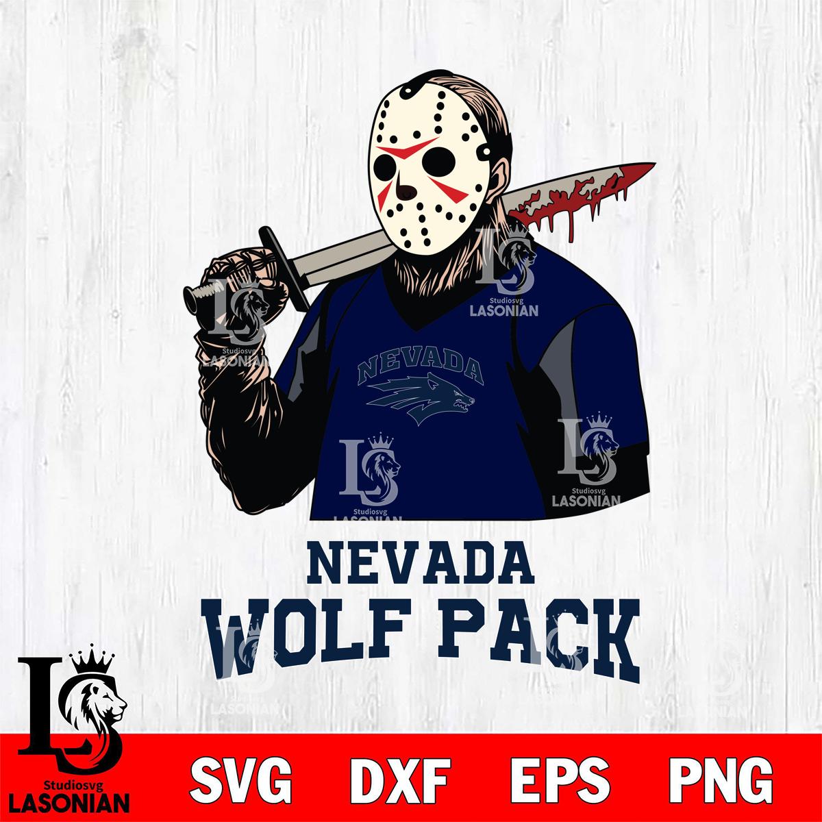 Nevada Wolf Pack Jason Voorhees 11 – lasoniansvg