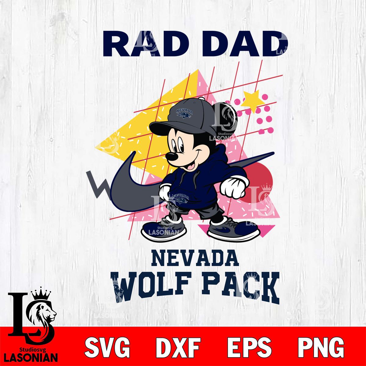 Nevada Wolf Pack Mickey Mouse Rad Dad – lasoniansvg