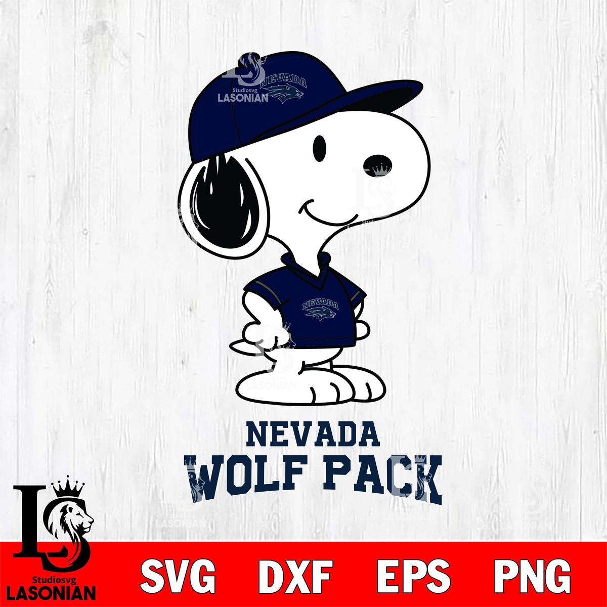 Nevada Wolf Pack Snoopy Football sport – lasoniansvg