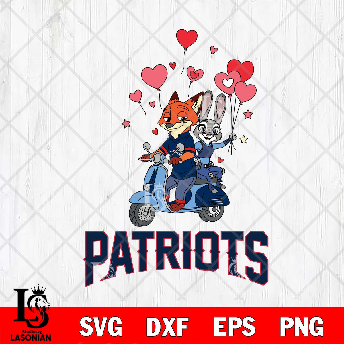 New England Patriots Nick and Judy Valentine File Cut, NFL SVG DXF EPS ...