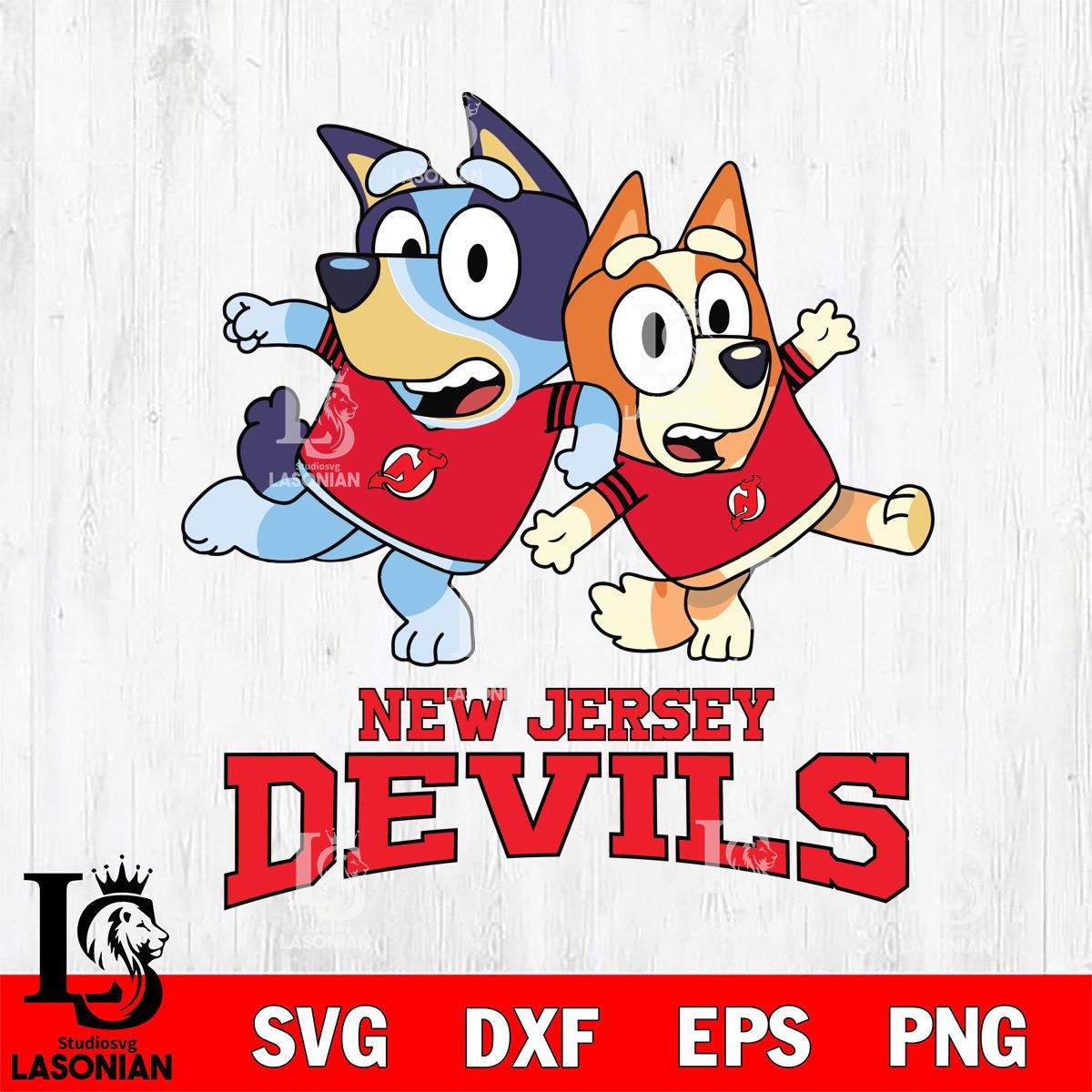 New Jersey Devils Bluey & Bingo 13 – lasoniansvg