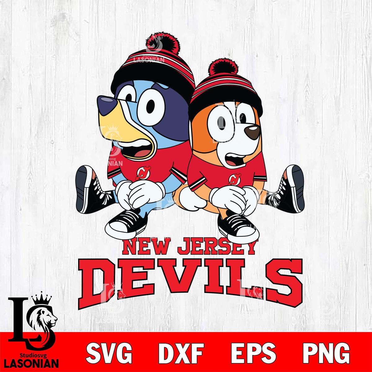 New Jersey Devils Bluey & Bingo 8 – lasoniansvg