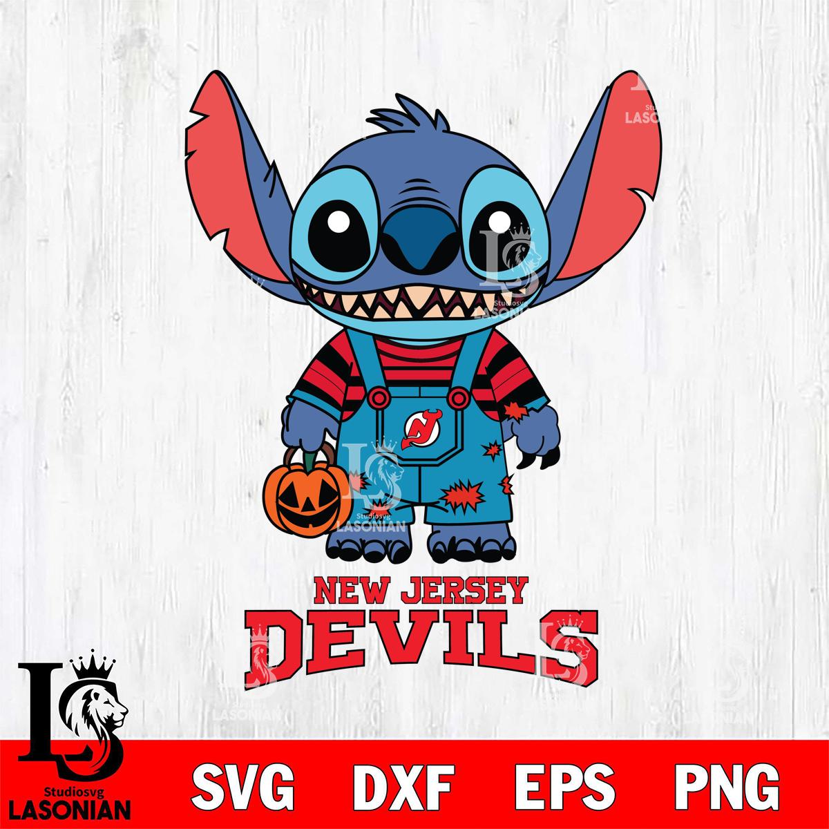 New Jersey Devils Stitch Horror Halloween – lasoniansvg