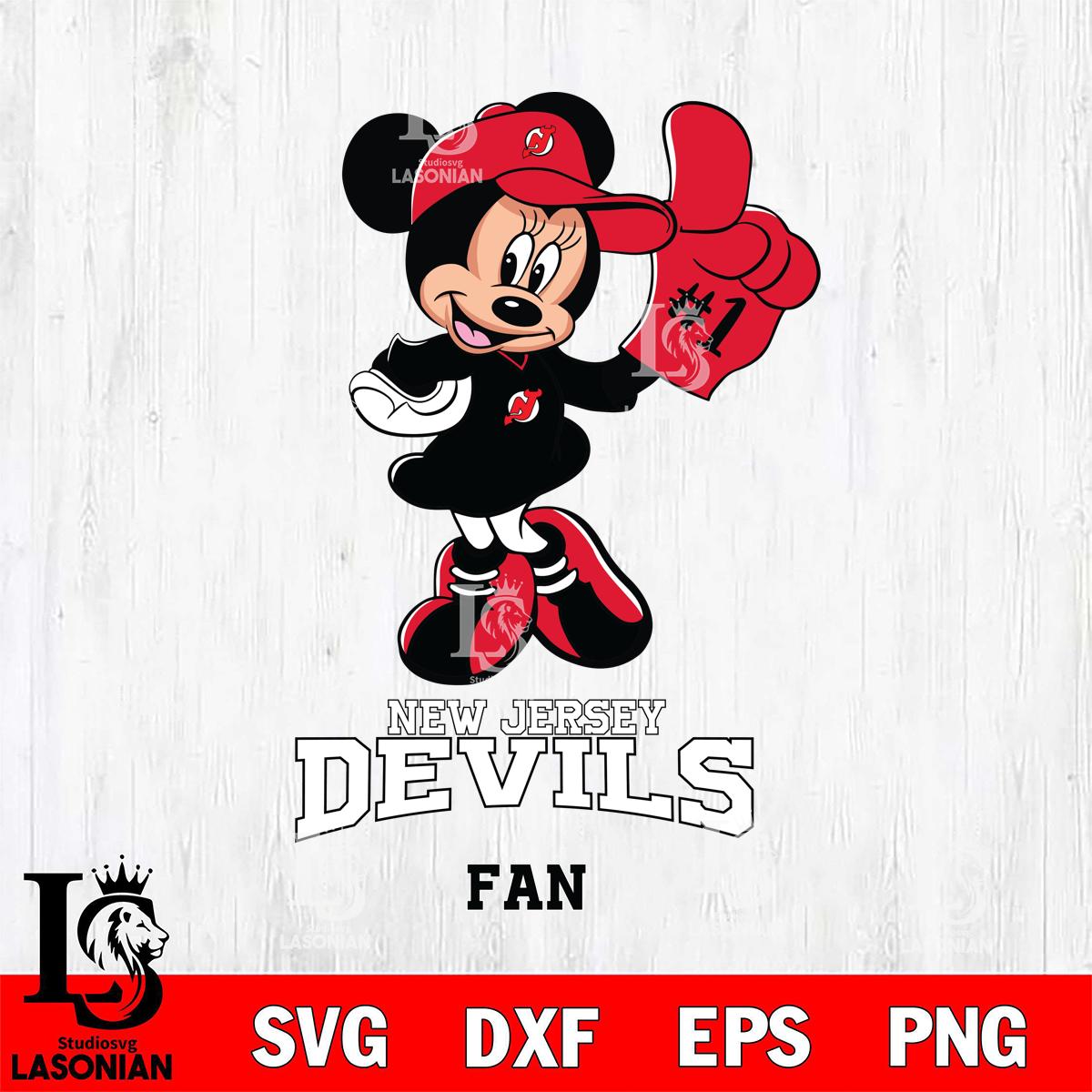 New Jersey Devils #1 Fan Minnie Mouse – lasoniansvg