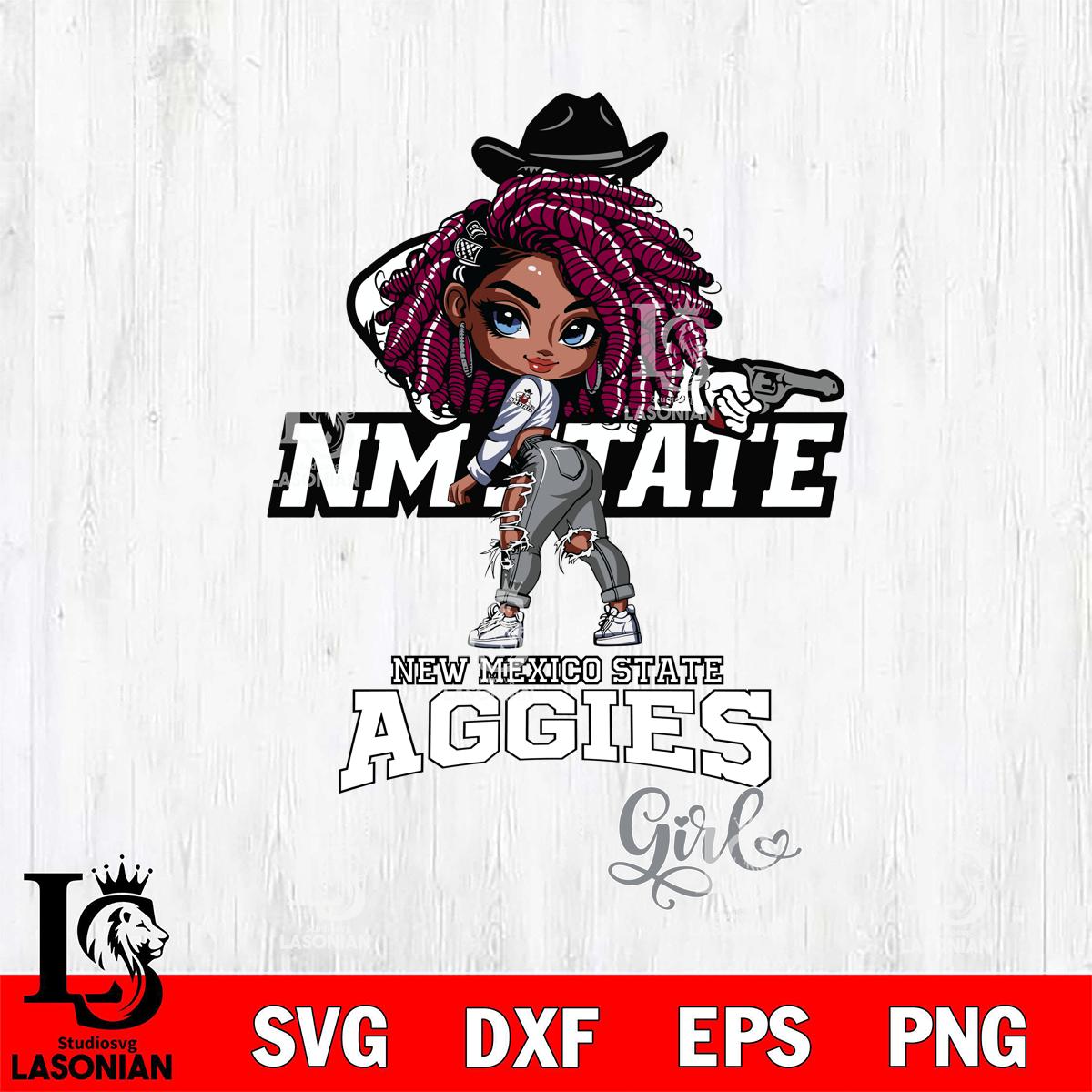 New Mexico State Aggies Fan Girl – lasoniansvg