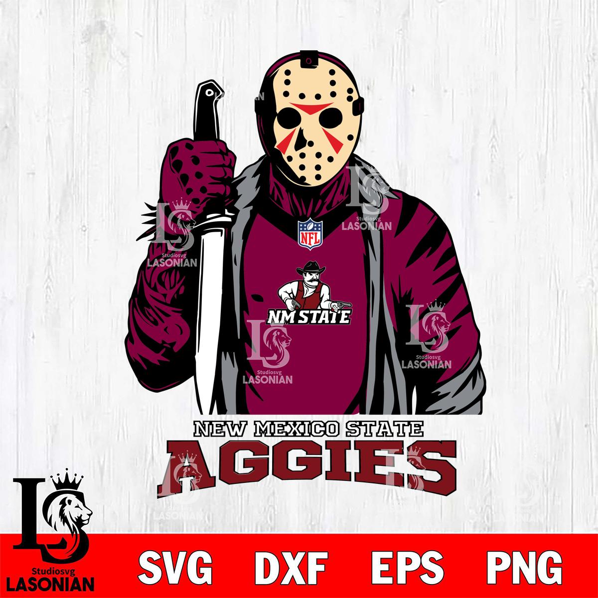 New Mexico State Aggies Jason Voorhees Horror 3 – lasoniansvg