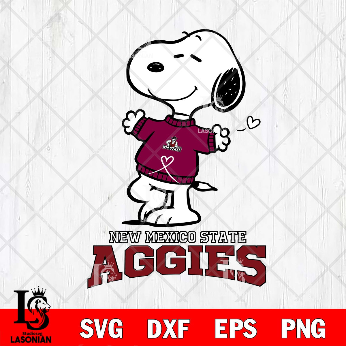 New Mexico State Aggies snoopy cartoon illustration File cut , Criucut ...