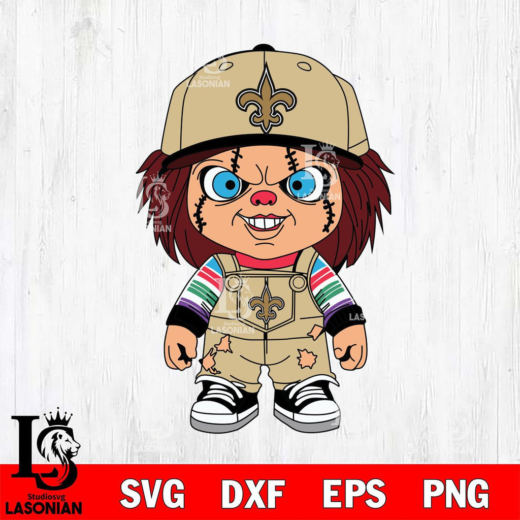 New Orleans Saints Chucky Football Horror Halloween – lasoniansvg
