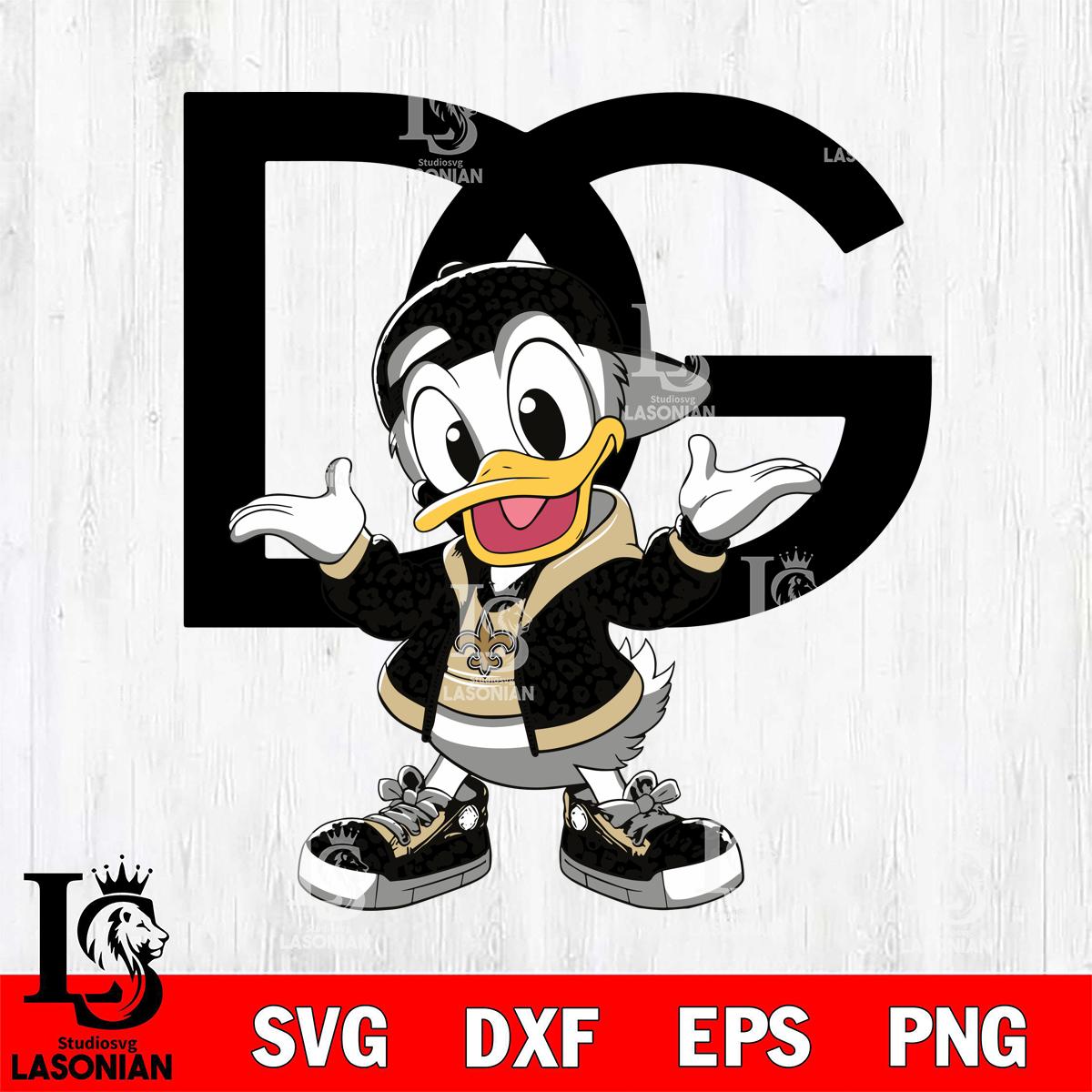 New Orleans Saints Dolce And Gabbana Donald Duck Disney – lasoniansvg