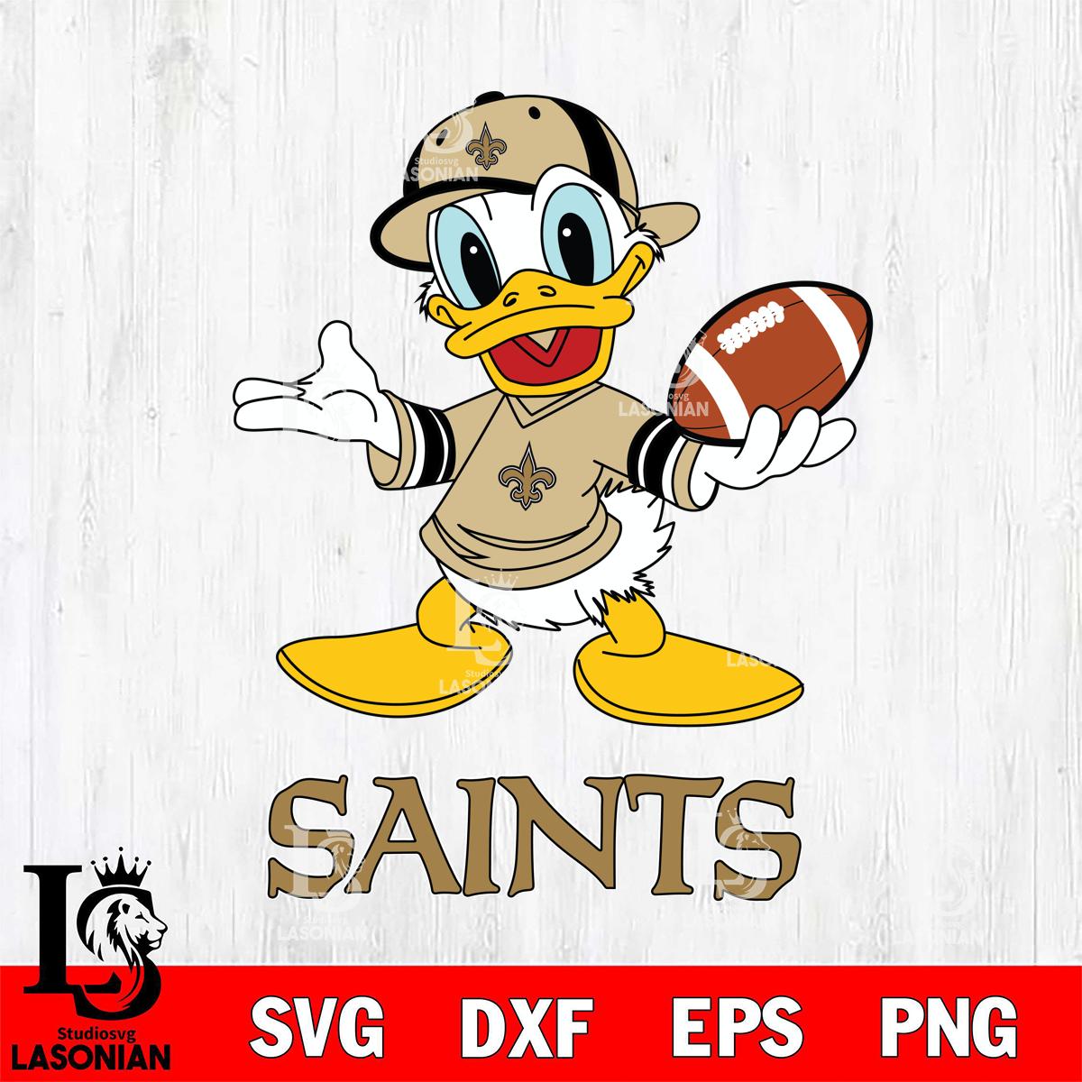 New Orleans Saints Donald Duck Football – lasoniansvg