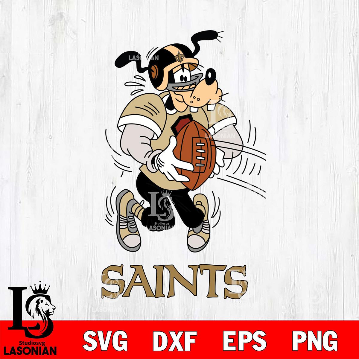 New Orleans Saints Goofy Sport Football – lasoniansvg