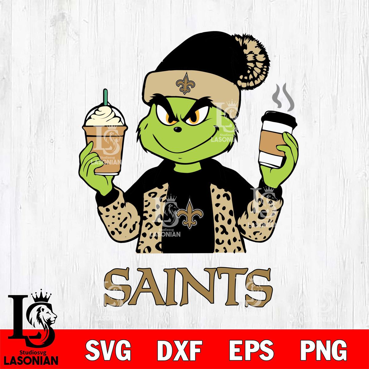 New Orleans Saints Grinch 2 coffee – lasoniansvg