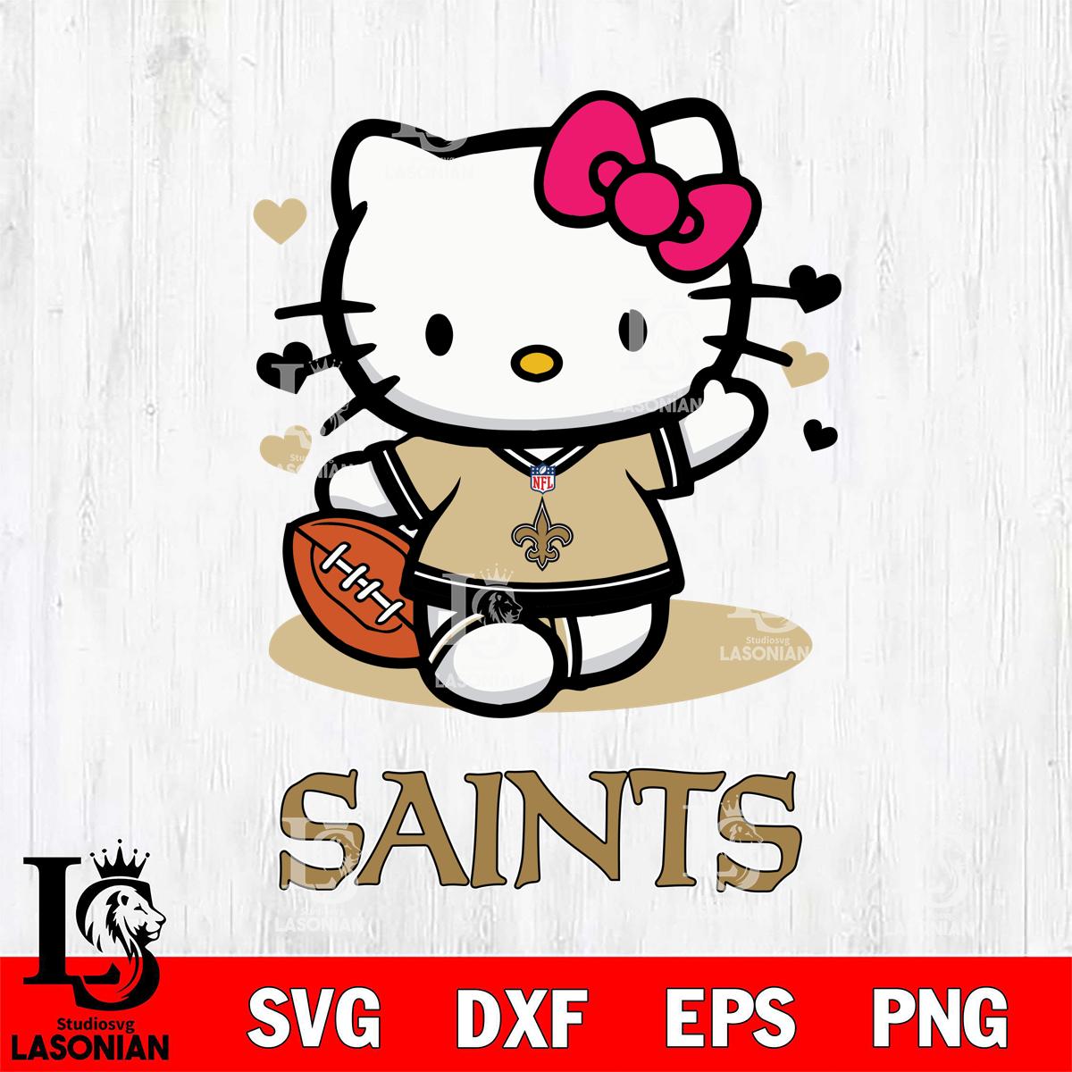 New Orleans Saints Hello Kitty Nfl 3 – lasoniansvg