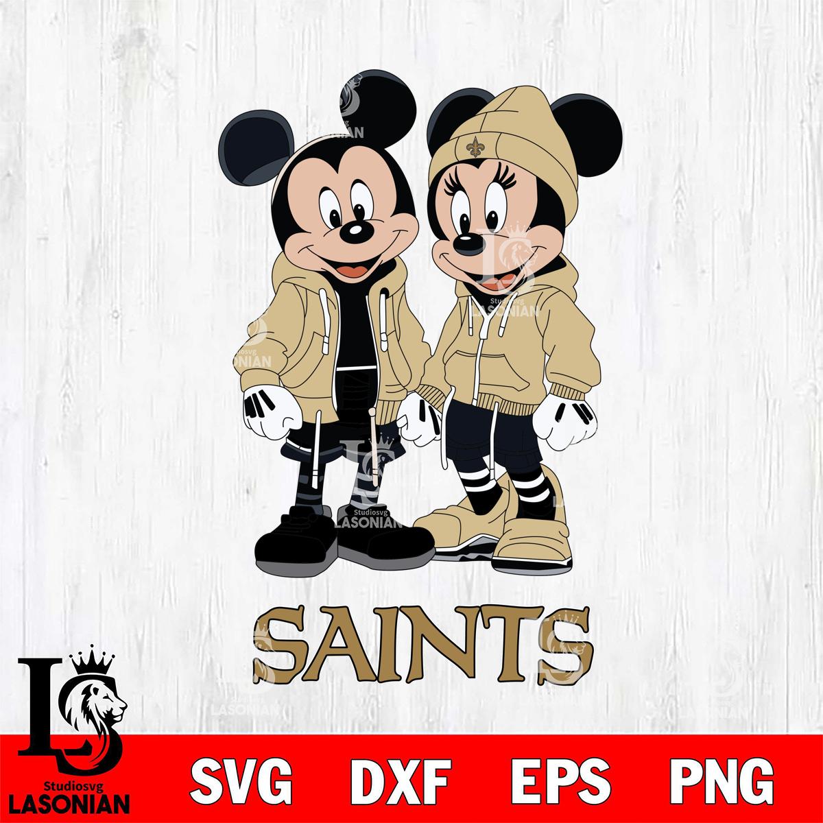 New Orleans Saints Mickey Minnie Mouse Rugby – lasoniansvg
