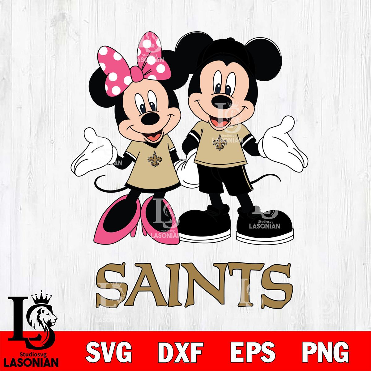 New Orleans Saints Mickey Minnie Mouse Sport – lasoniansvg
