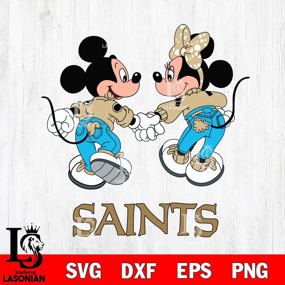 New Orleans Saints Mickey Minnie Valentine Rugby – lasoniansvg