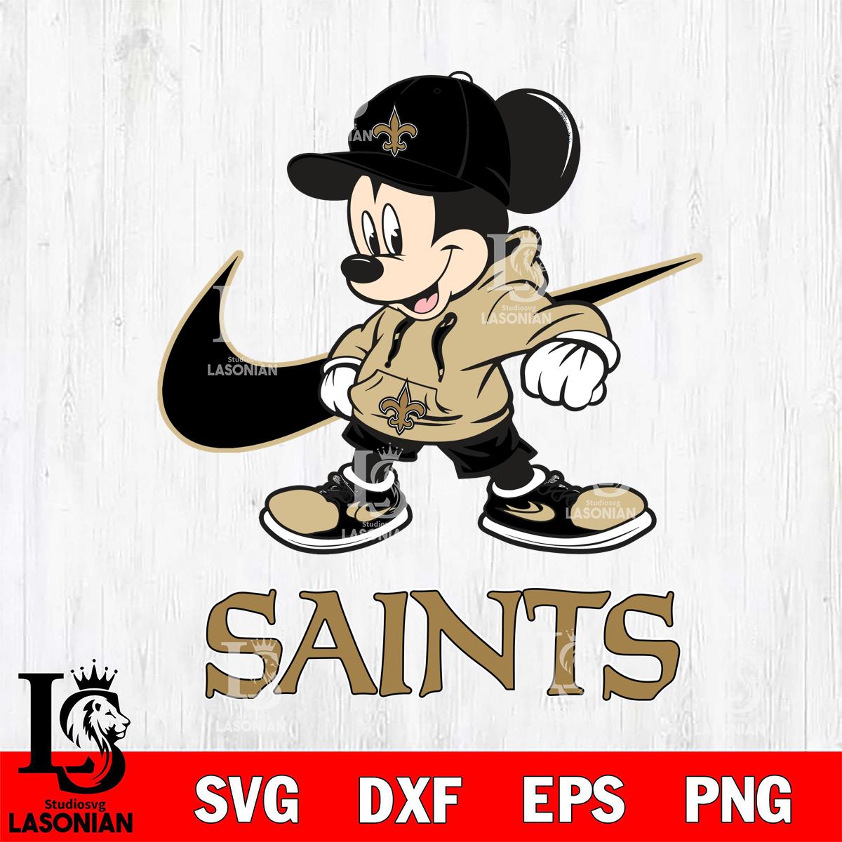 New Orleans Saints Mickey Mouse NIKE – lasoniansvg