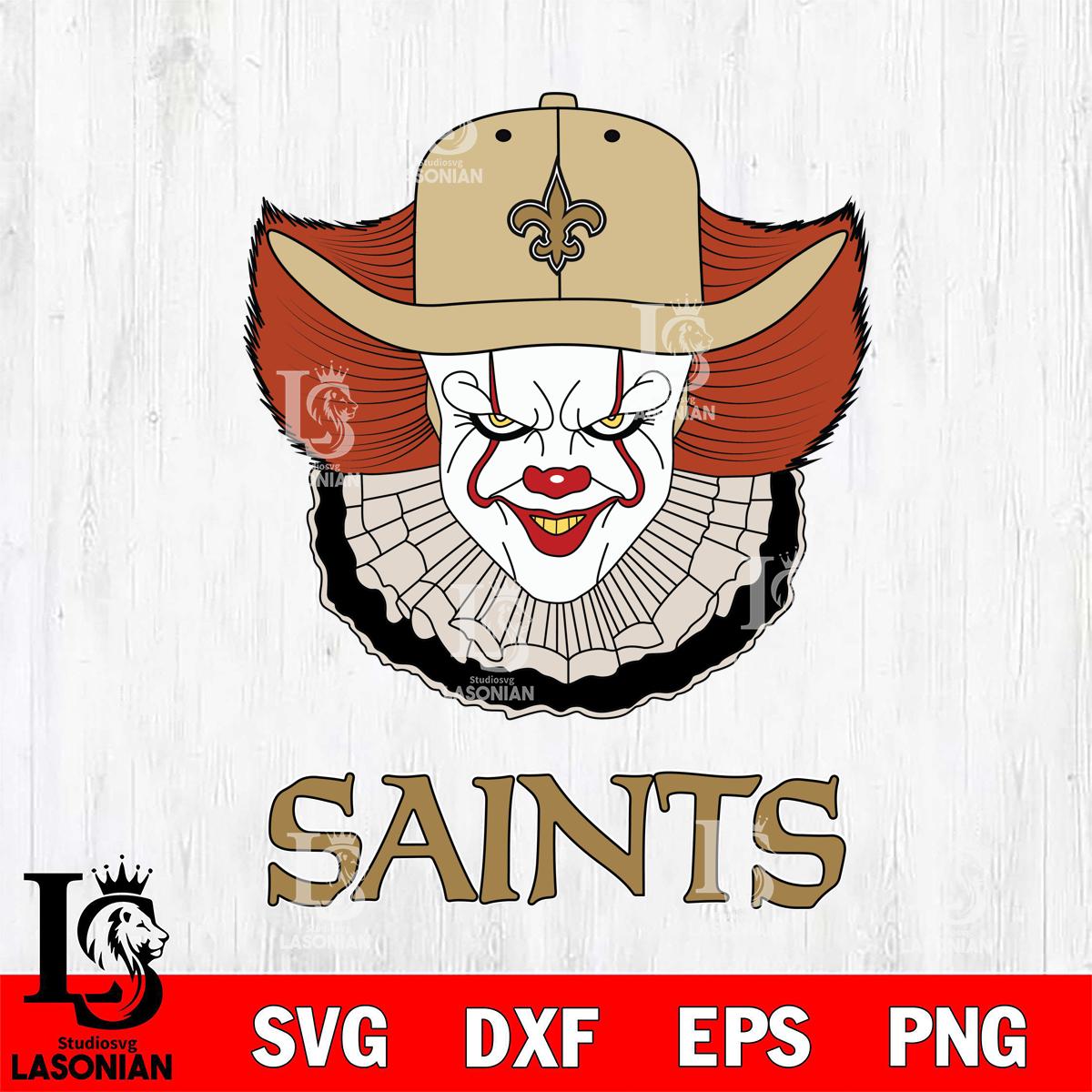 New Orleans Saints Pennywise Horror Sport 12 – lasoniansvg