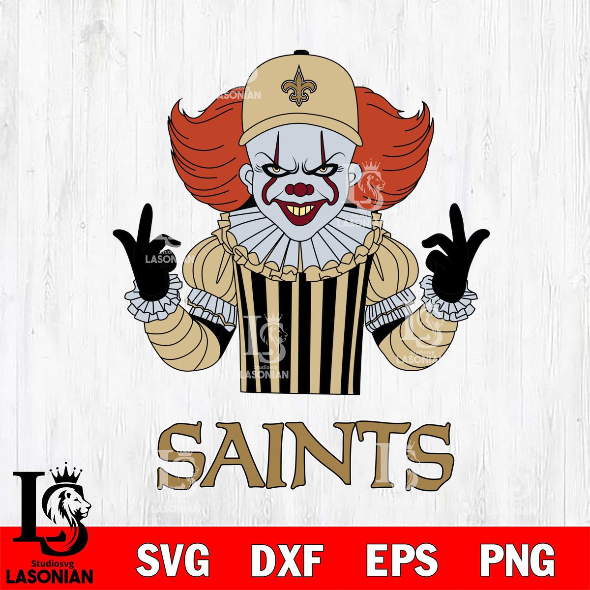 New Orleans Saints Pennywise Horror Sport 8 – lasoniansvg