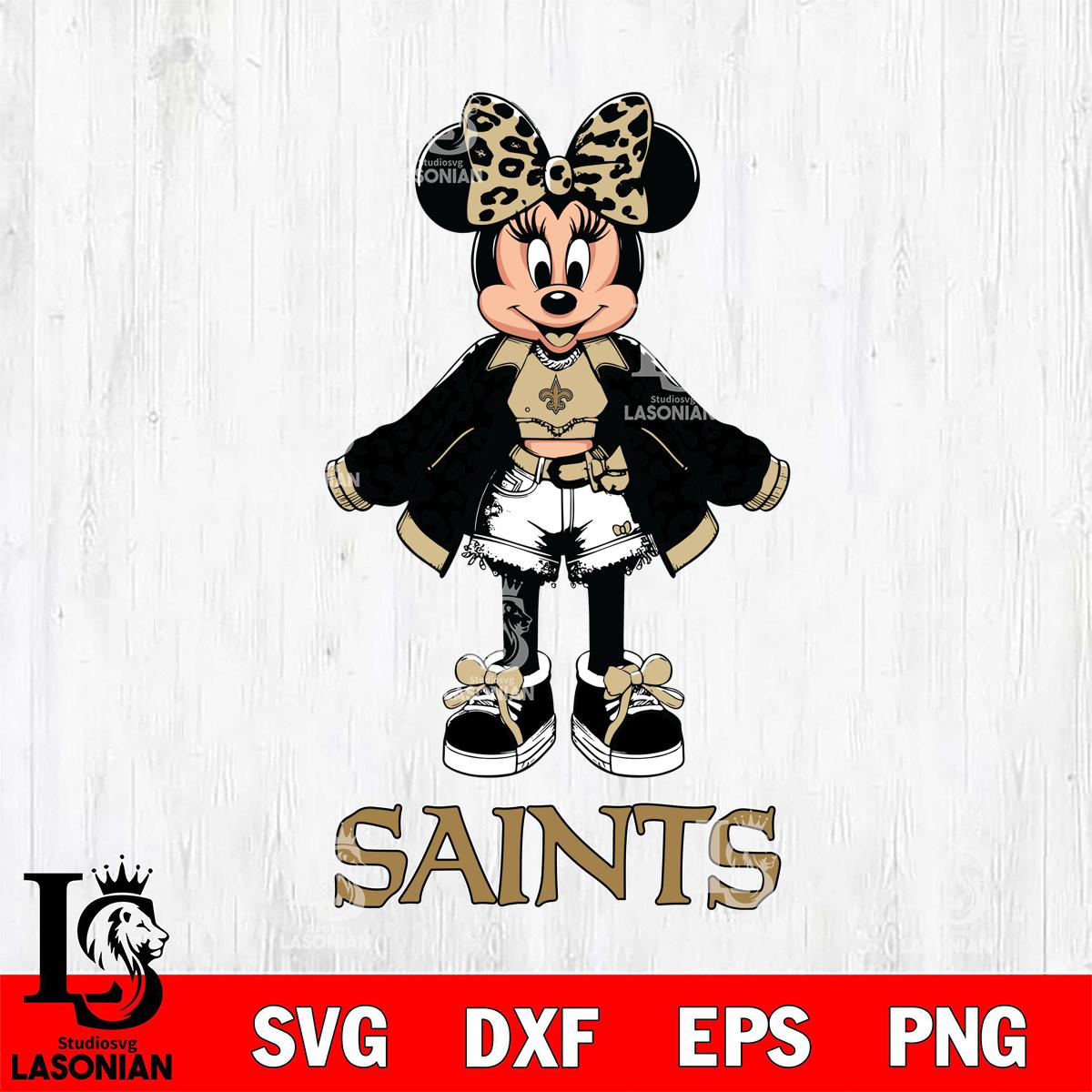 New Orleans Saints Style Minnie Disney – lasoniansvg