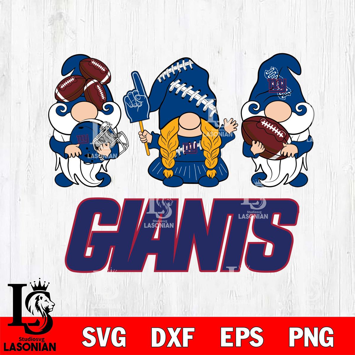 New York Giants 3 Gnomes Football – lasoniansvg