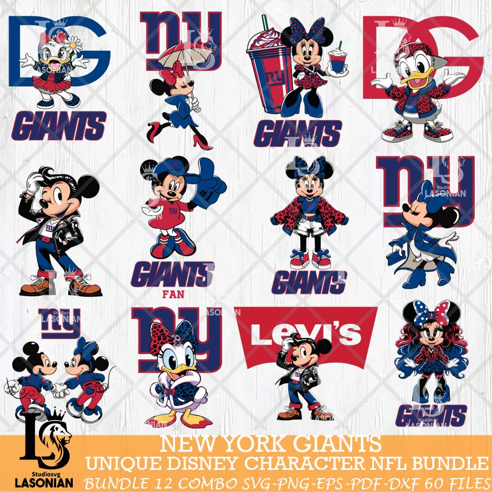 New York Giants Disney Characters NFL Bundle 12 – lasoniansvg
