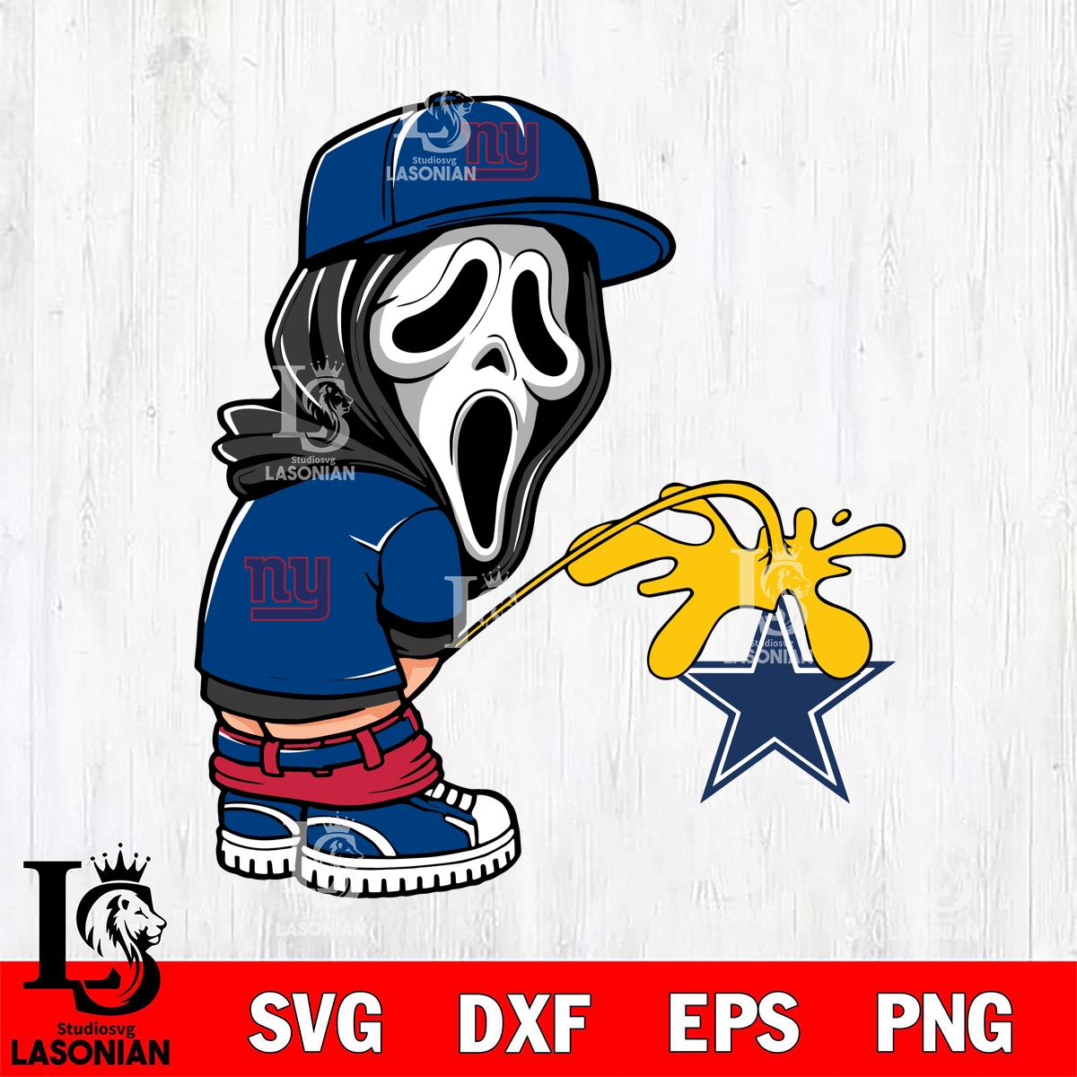 New York Giants Ghostface Piss On Dallas Cowboys – lasoniansvg