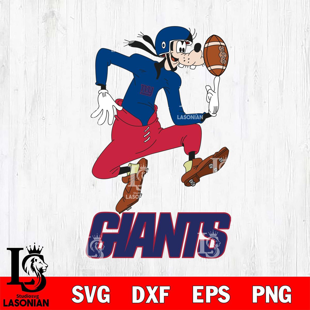 New York Giants Goofy Circus Football – lasoniansvg