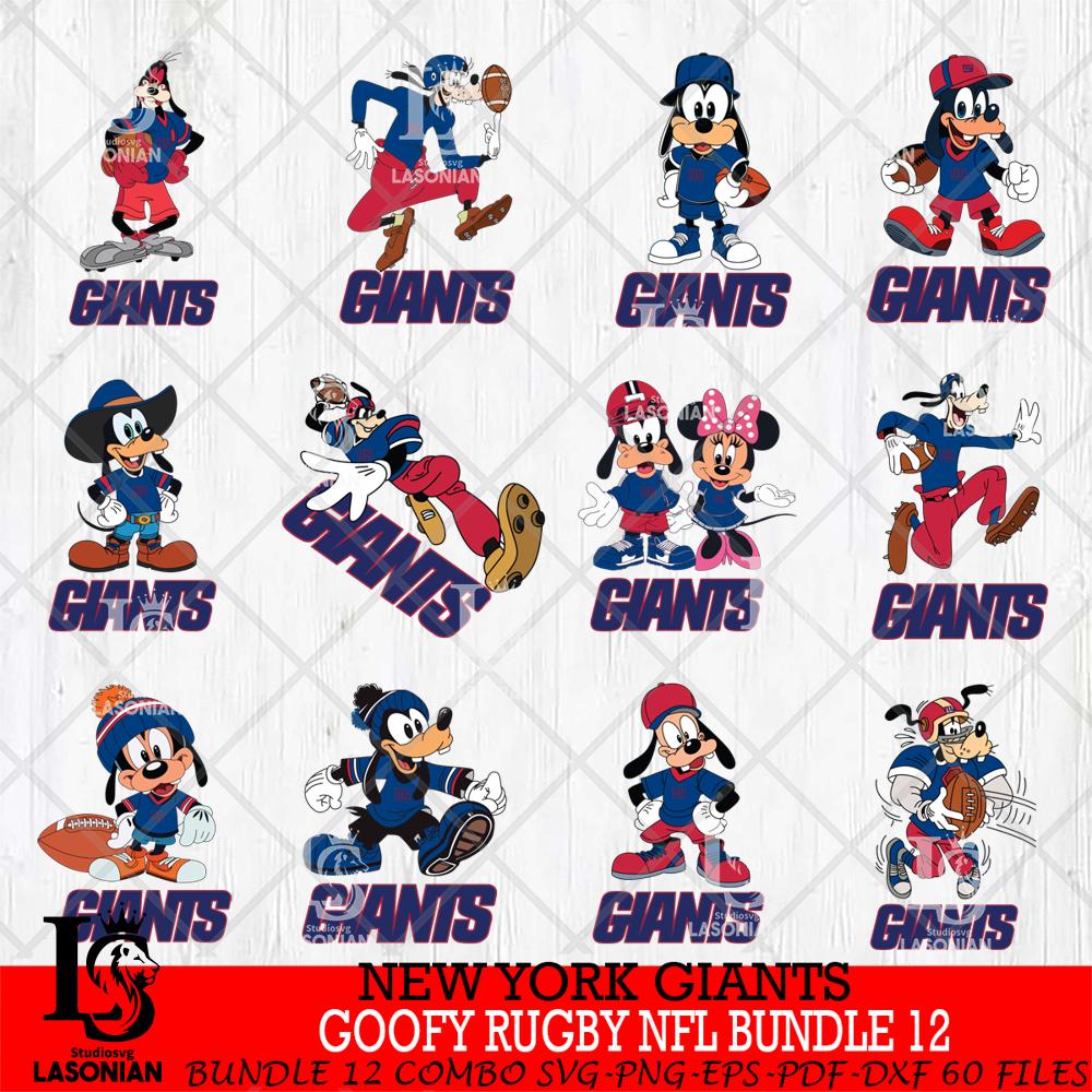 New York Giants Goofy Rugby NFL Bundle 12 – lasoniansvg