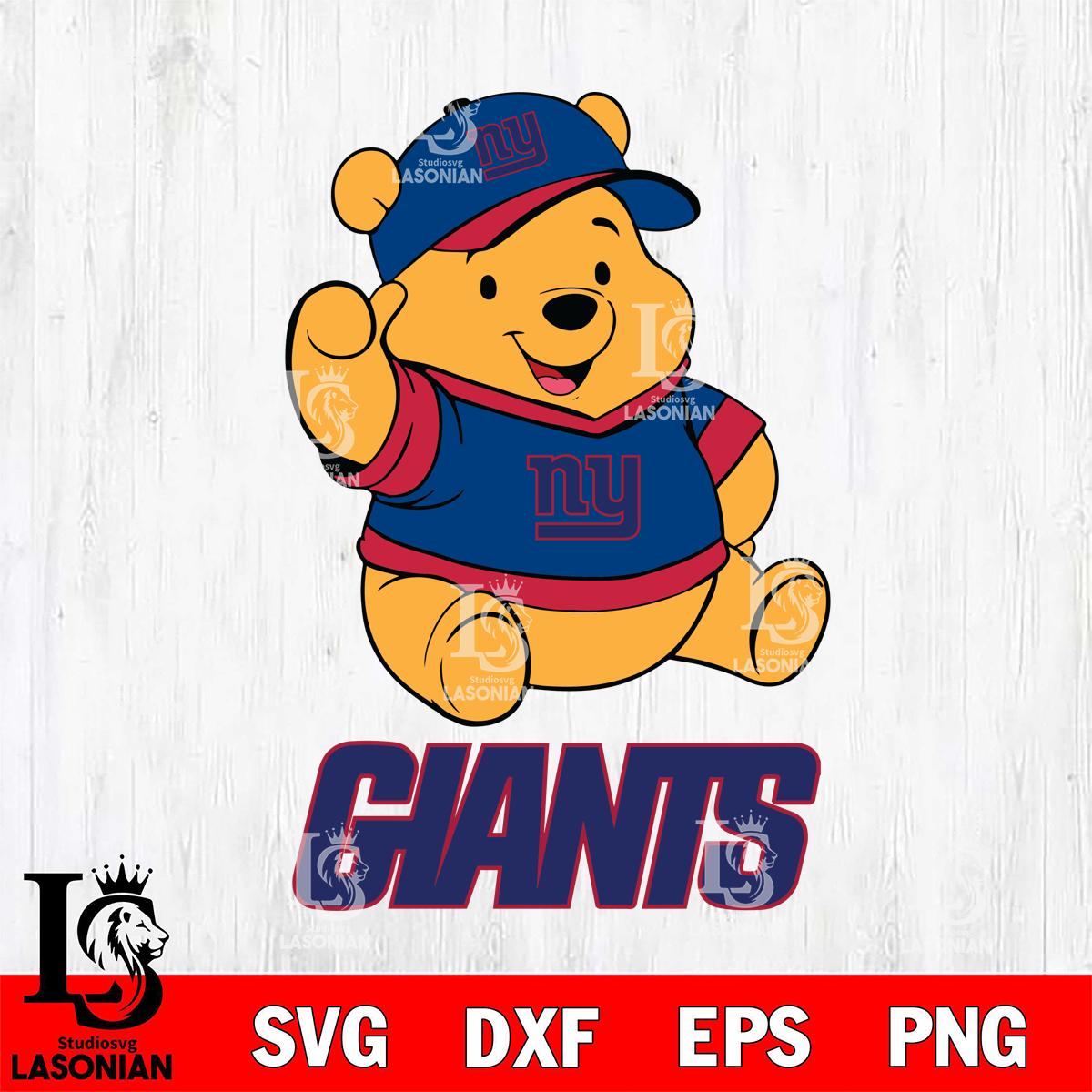 New York Giants Pooh Bear Disney – lasoniansvg