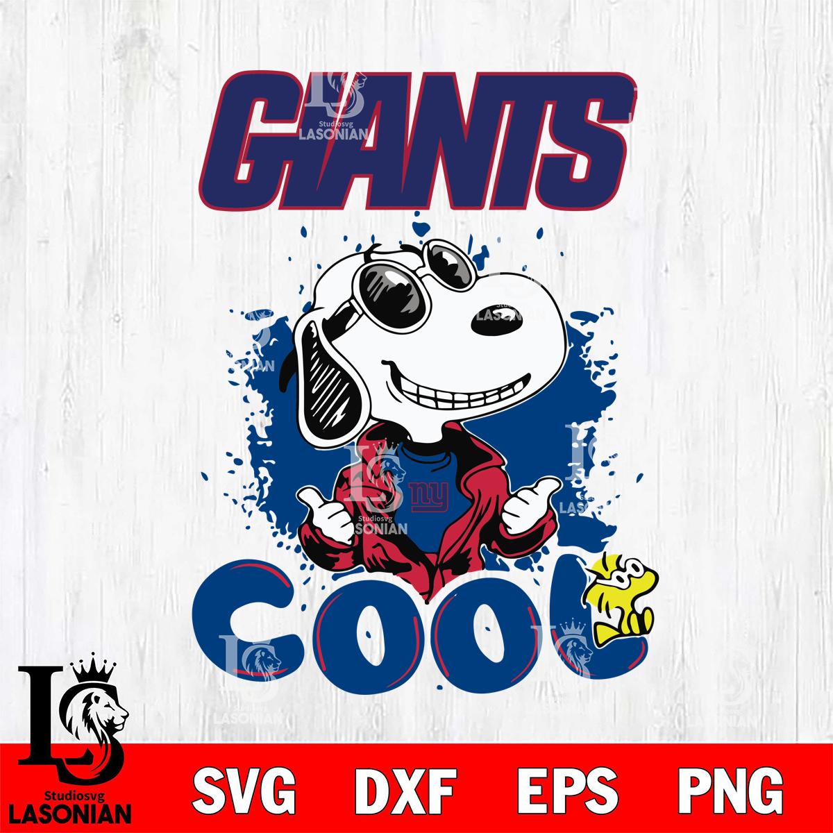 New York Giants Snoopy Sport 7 – lasoniansvg