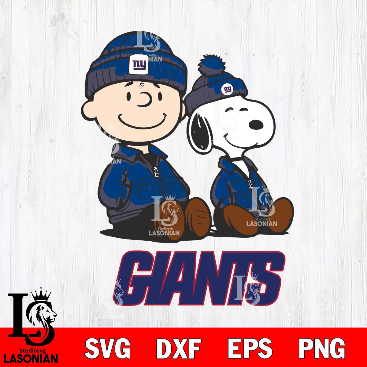 New York Giants Snoopy and Charlie Sport – lasoniansvg