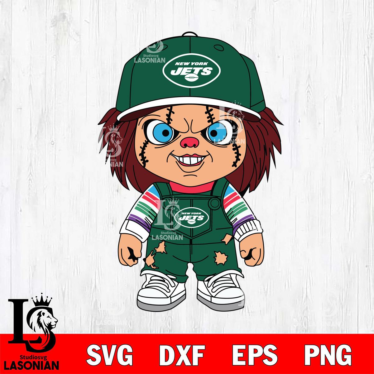 New York Jets Chucky Football Horror Halloween – lasoniansvg